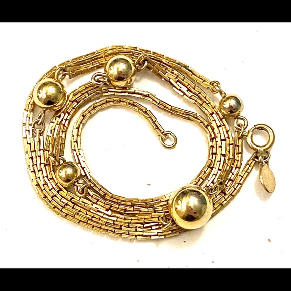 Avon | Jewelry | Avon Vintage Gold Ball Chain Necklace | Poshmark
